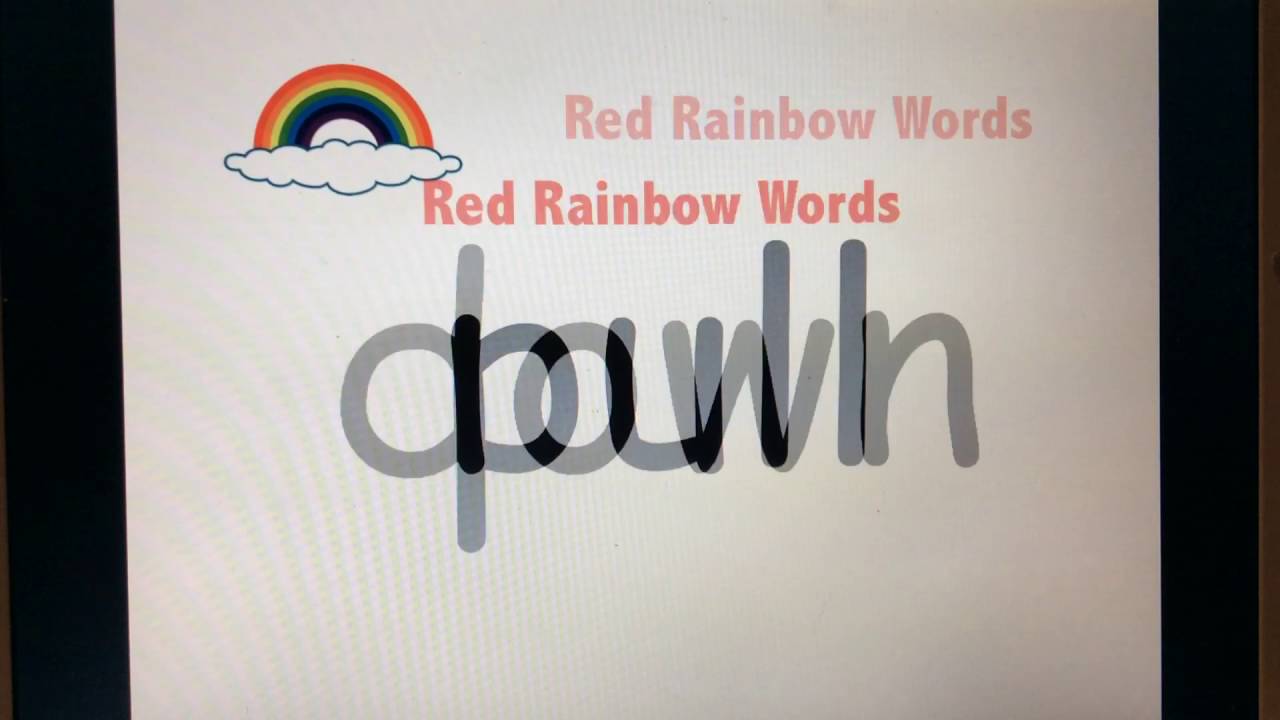 Red Rainbow Words - YouTube