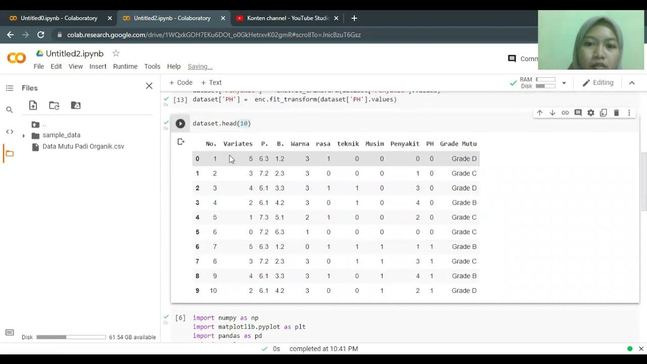 ALGORITMA C4.5 DATA MINING WITH PYTHON - YouTube