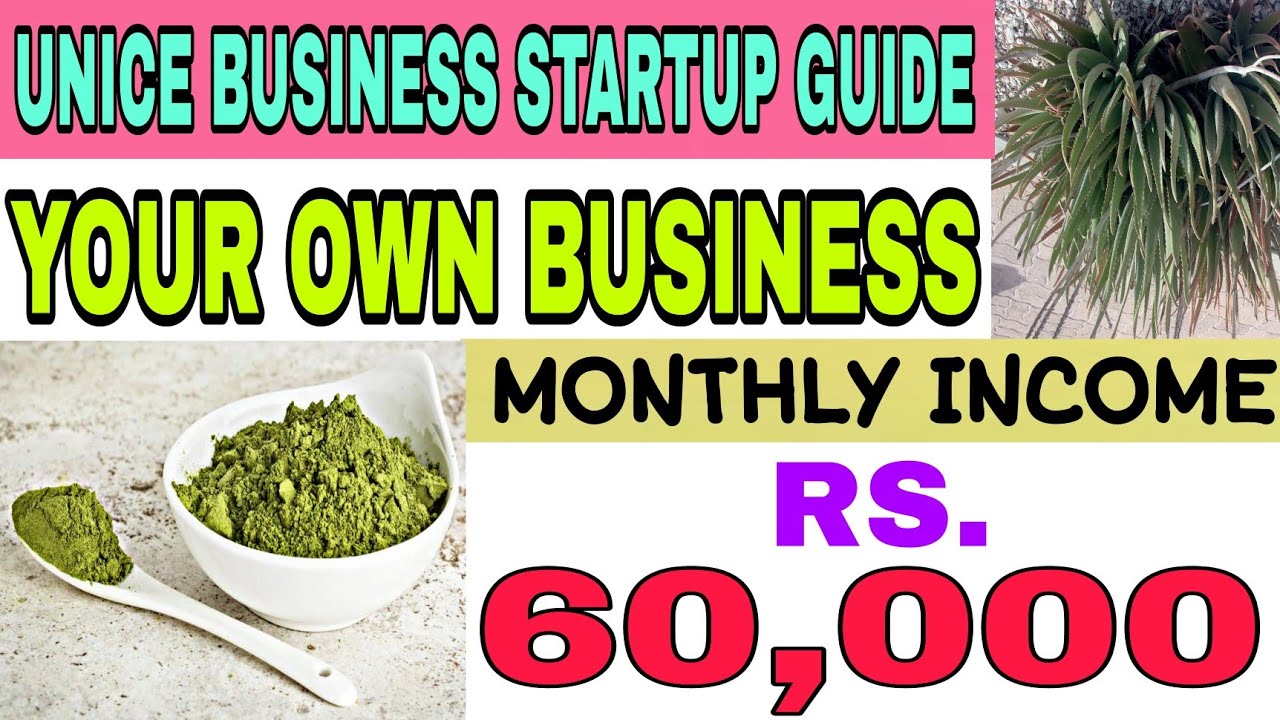Aloevera Powder Makeing And Selling Business Idea | Unice Business ...