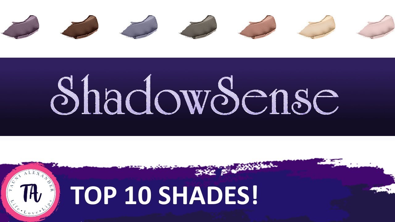 SHADOWSENSE TOP 10 SHADES 👁️ New colors by rank review! - YouTube