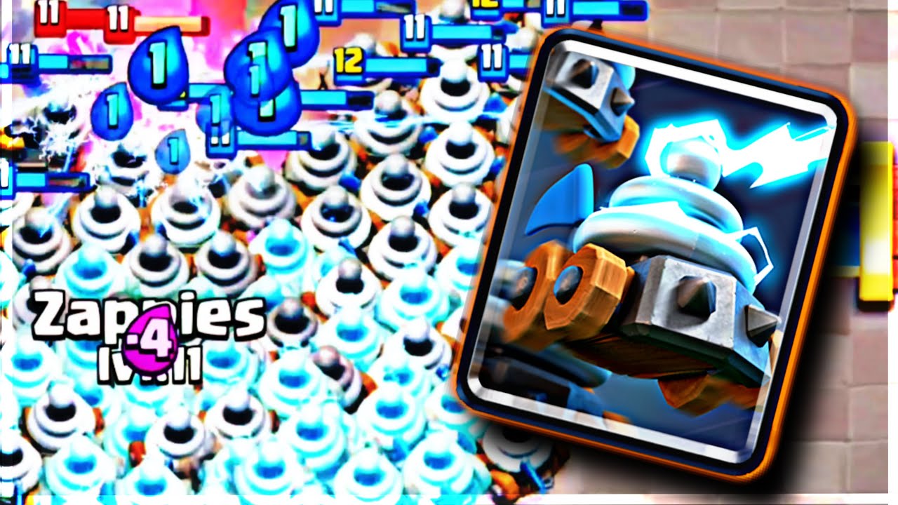 Most number of zappies | Clash Royale - YouTube
