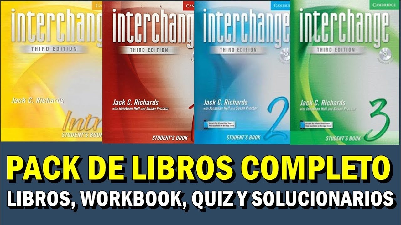 PACK DE LIBROS INTERCHANGE | WORKBOOK, QUIZ Y SOLUCIONARIOS - YouTube