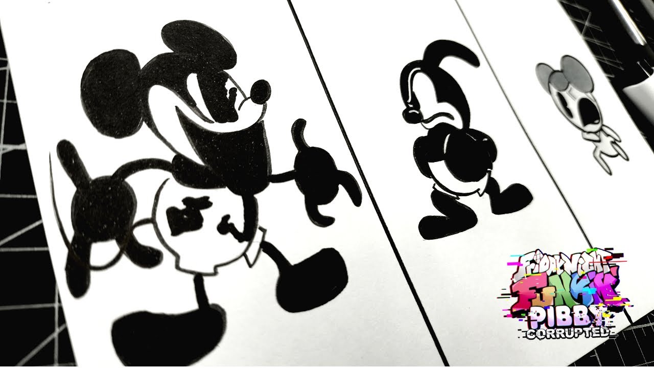 Dibujo Friday Night Funkin' Corrupted VS pibby mickey | vision-ified ...
