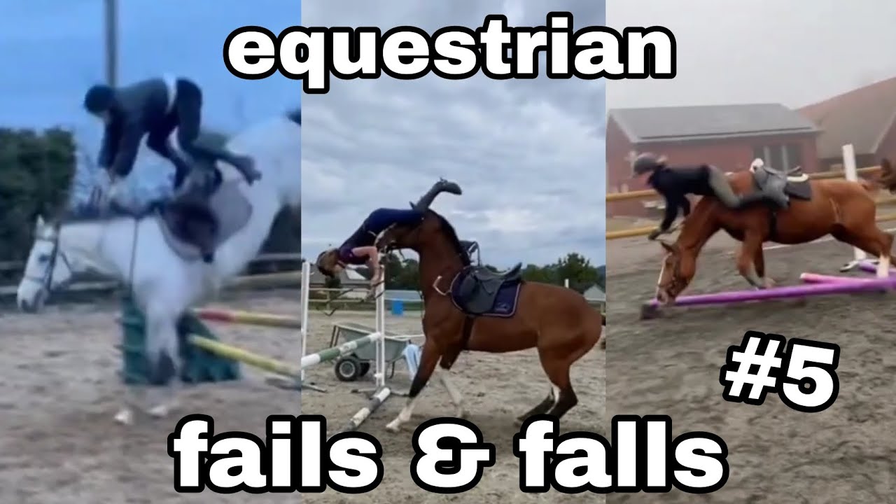 BAD EQUESTRIAN FAILS & FALLS😱 WITH LITTLE GIRL😭 #5 - YouTube
