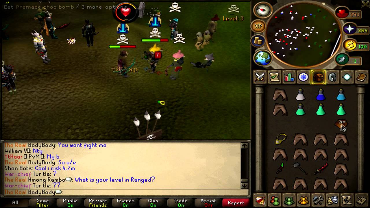 BodyBody Pk Video #9 - Combos | 60 Attack Pure | HD - YouTube