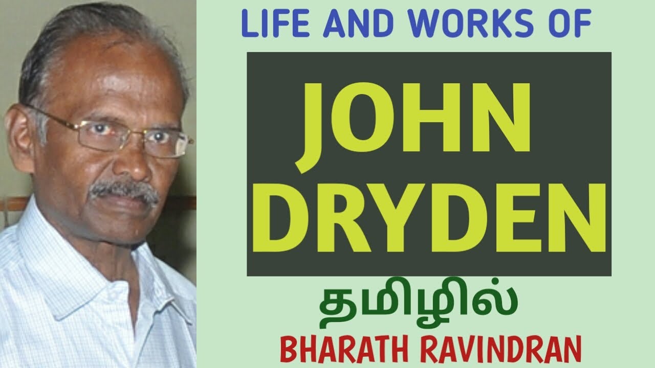 Life and Works of John Dryden / in Tamil / Bharth Ravindran / Bharath ...