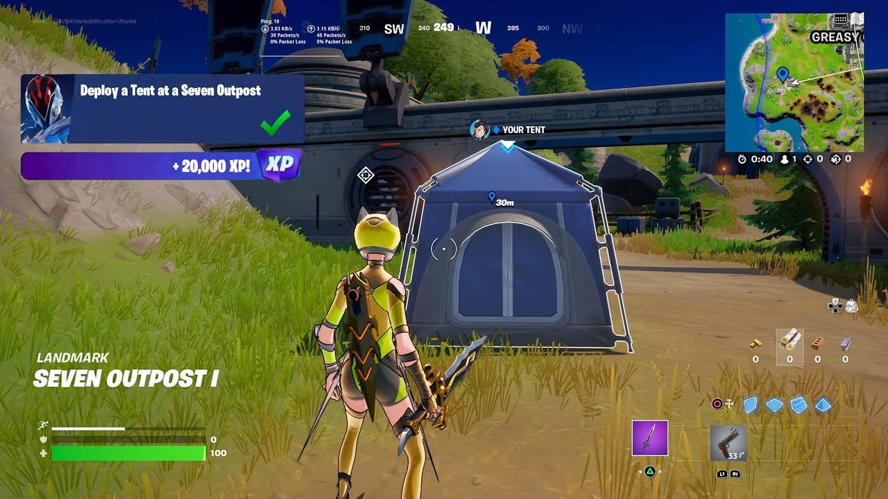 Fortnite - Deploy A Tent At A Seven Outpost Locations (WEEK 10 ...