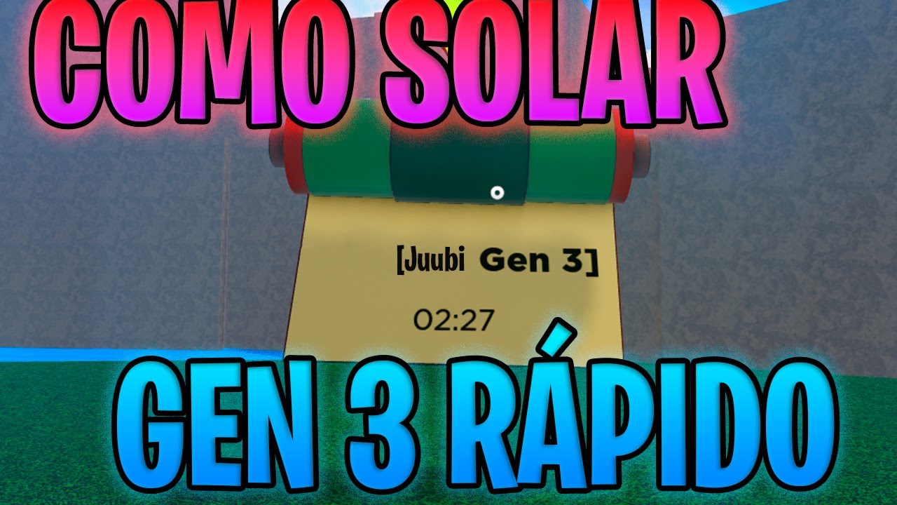 COMO SOLAR BIJUUS GEN 3 RÁPIDO PARA PERGAR MASK GEN 3 SHINDO LIFE - YouTube