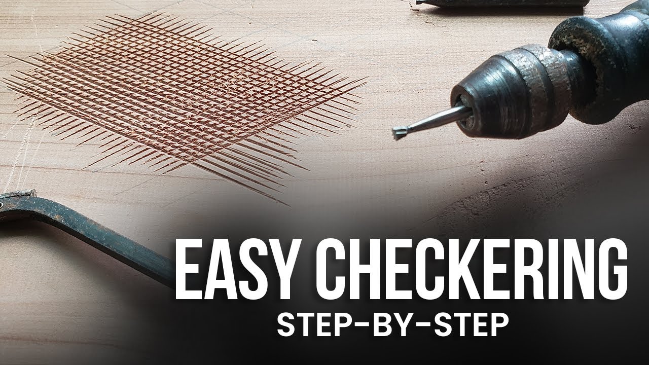 Wood Carving Tutorial: Easy Checkering Pattern for Beginners - YouTube