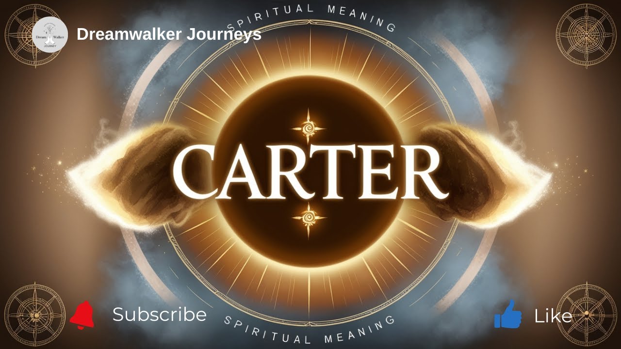 Spiritual Meaning of the Name Carter | Strength, Direction & Soul ...