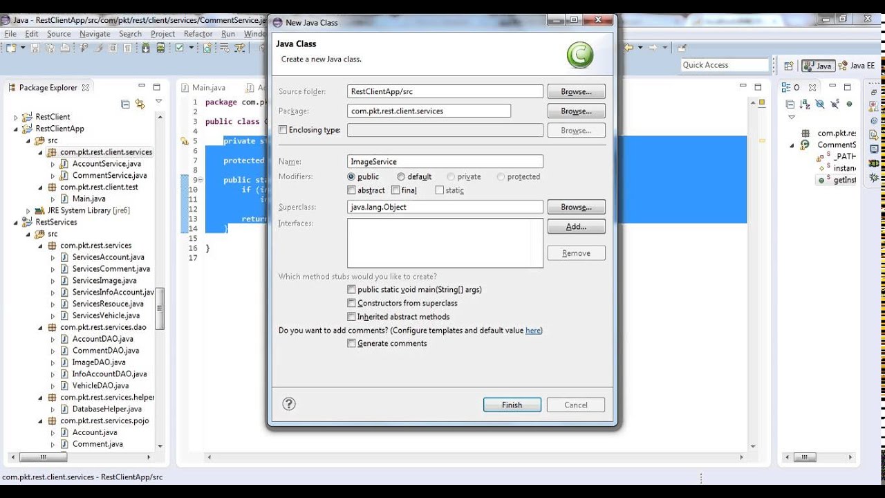 REST 9 Create POJO service - YouTube