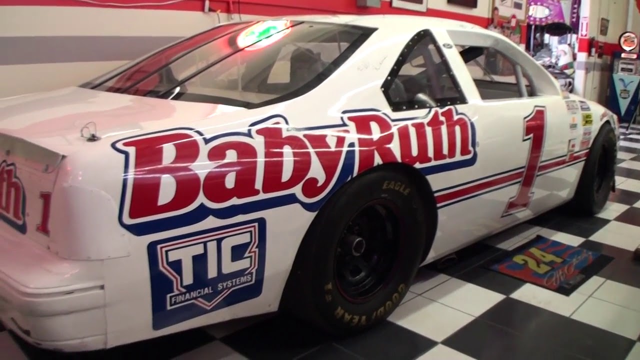 Jeff Gordon's 1990 Baby Ruth Ford Thunderbird - YouTube