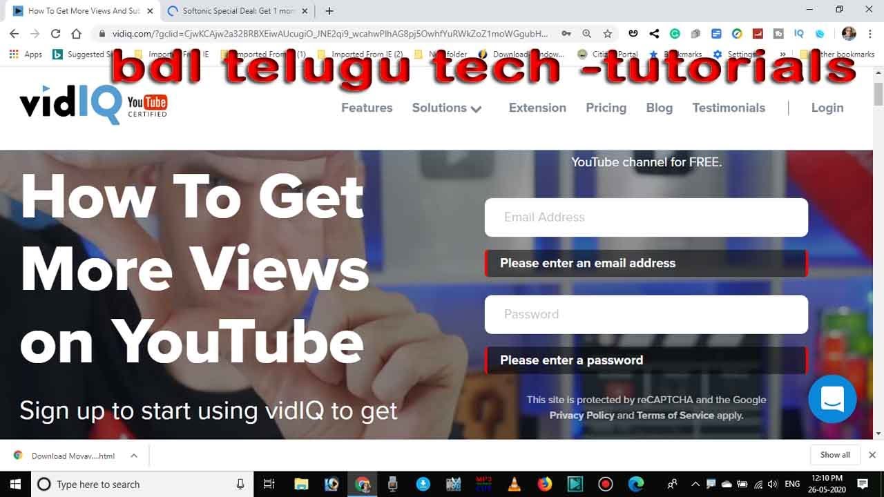 Vid IQ chrome extension installation and usage benefits-telugu tutorial ...