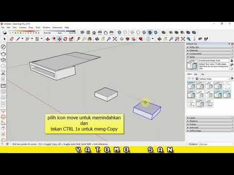 Cara Move dan Copy Objek Di Sketchup #sketchup #move #copy - YouTube