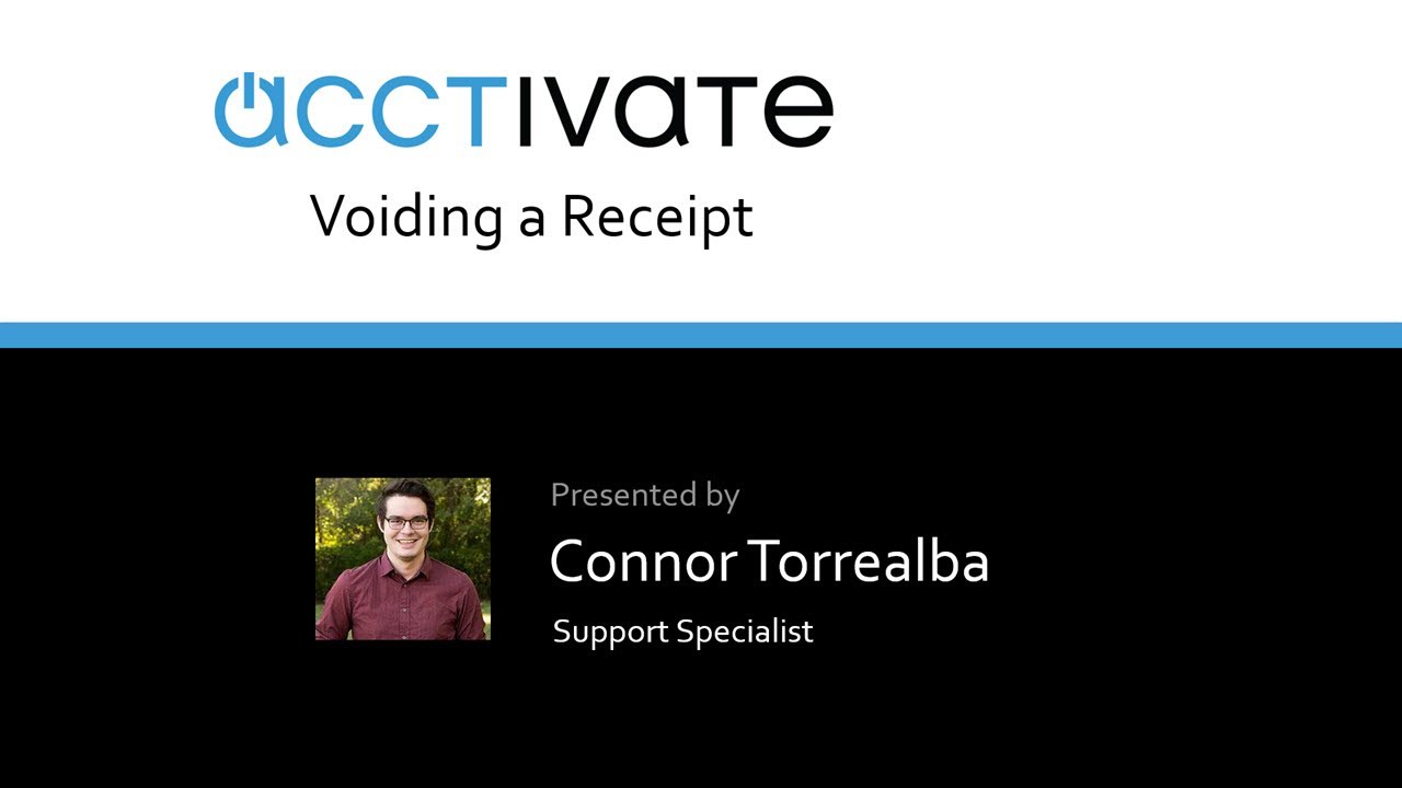 How to Void an Inventory Receipt - YouTube