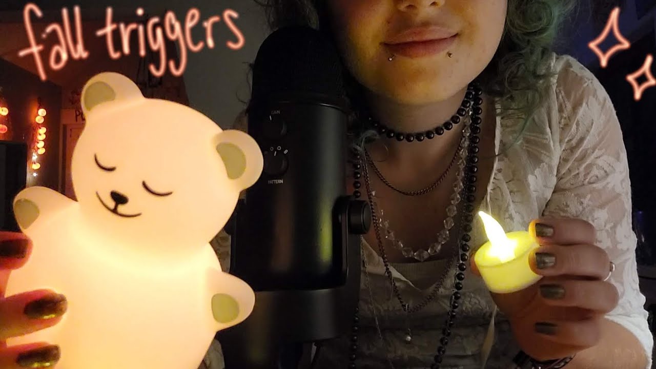 ASMR🪻 cozy fall triggers🕯🍂 - YouTube