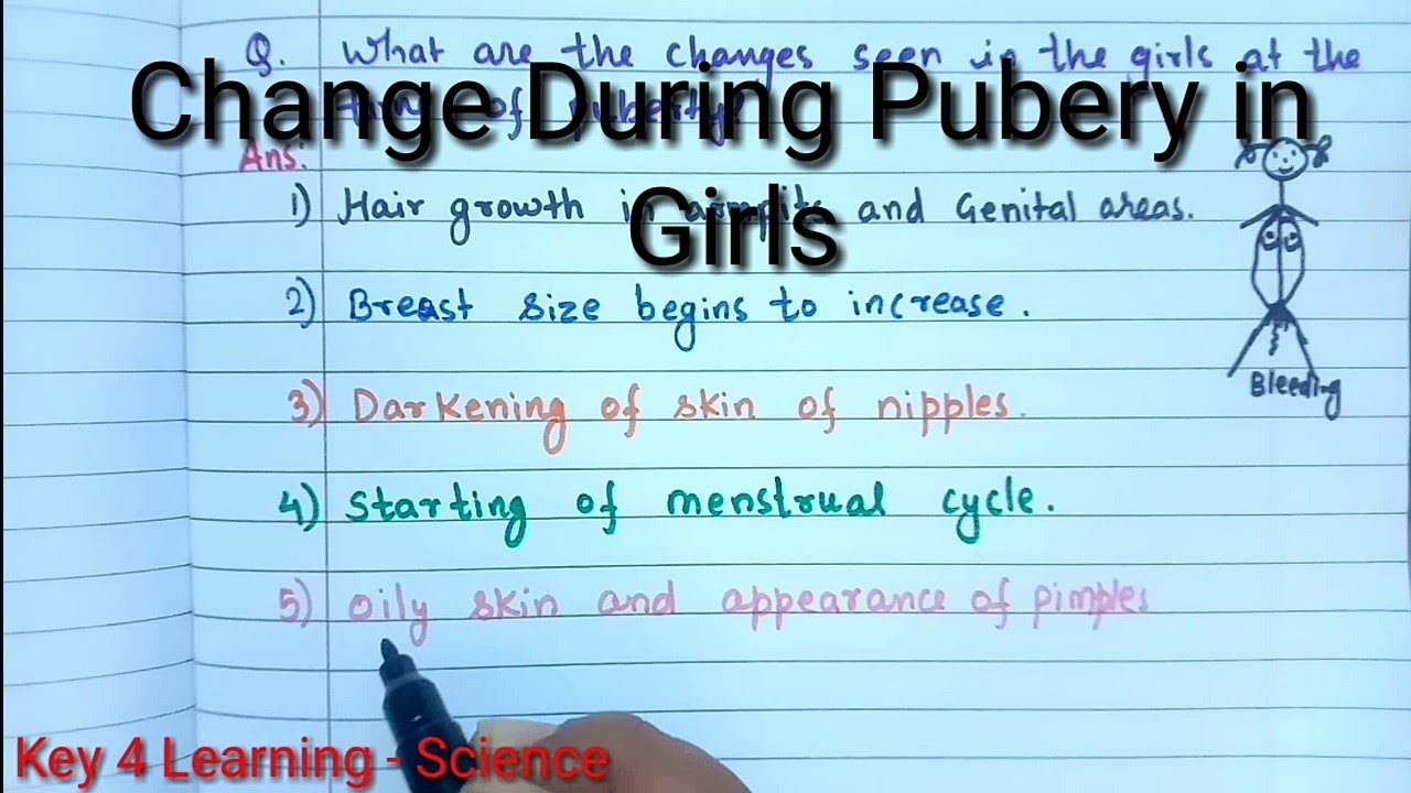 Q. What are the changes occur during puberty in girls| Adolescent |in ...