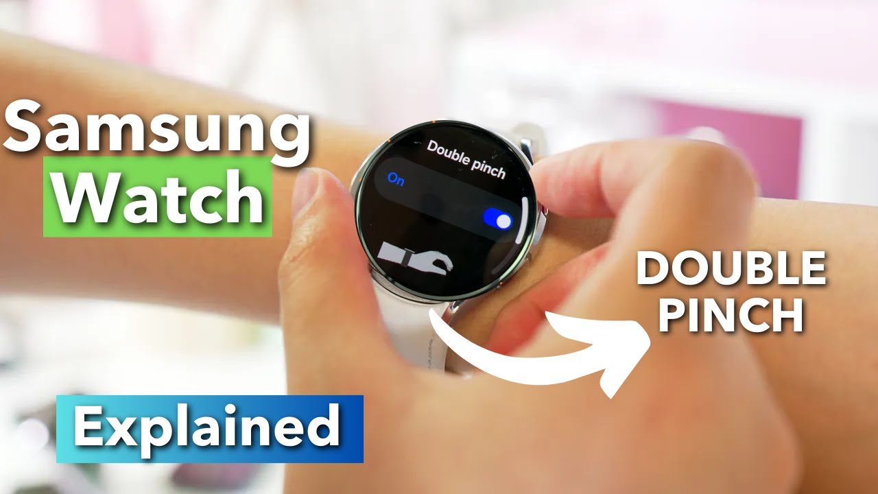 How to use Double pinch feature in Samsung Watch - YouTube