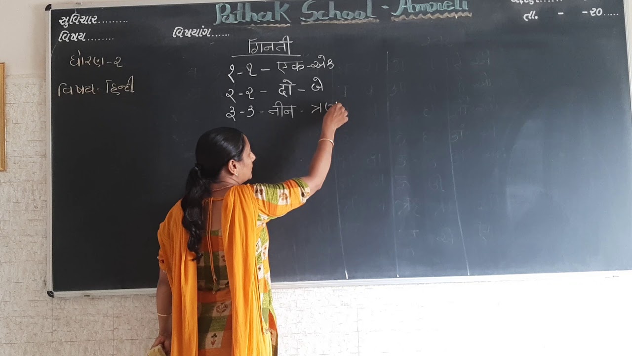 Hindi | Std-2 | Lecture-4 | Pathak School-Amreli - YouTube