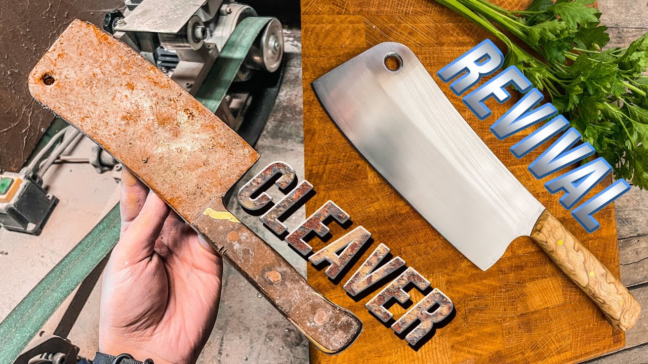 Restoring a Rusty Old Cleaver to Mint Condition - YouTube