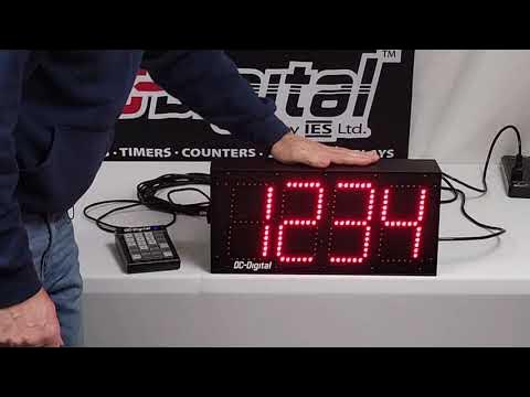 Large Static Number Display w/ Wired Remote Keypad 6 Inch LED all ...