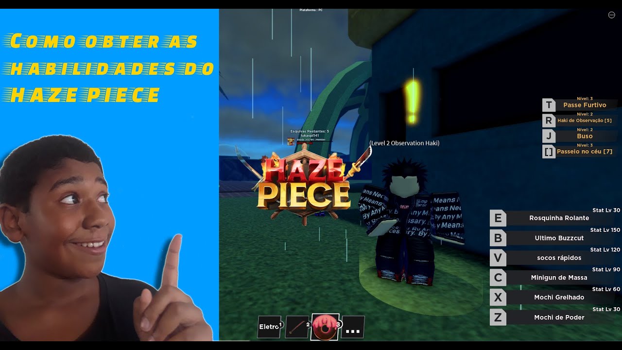 Como obter as Habilidades do Haze Piece #roblox - YouTube