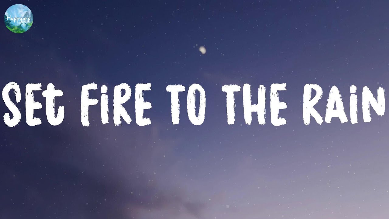 Adele - Set Fire To The Rain (Lyric Video) - YouTube
