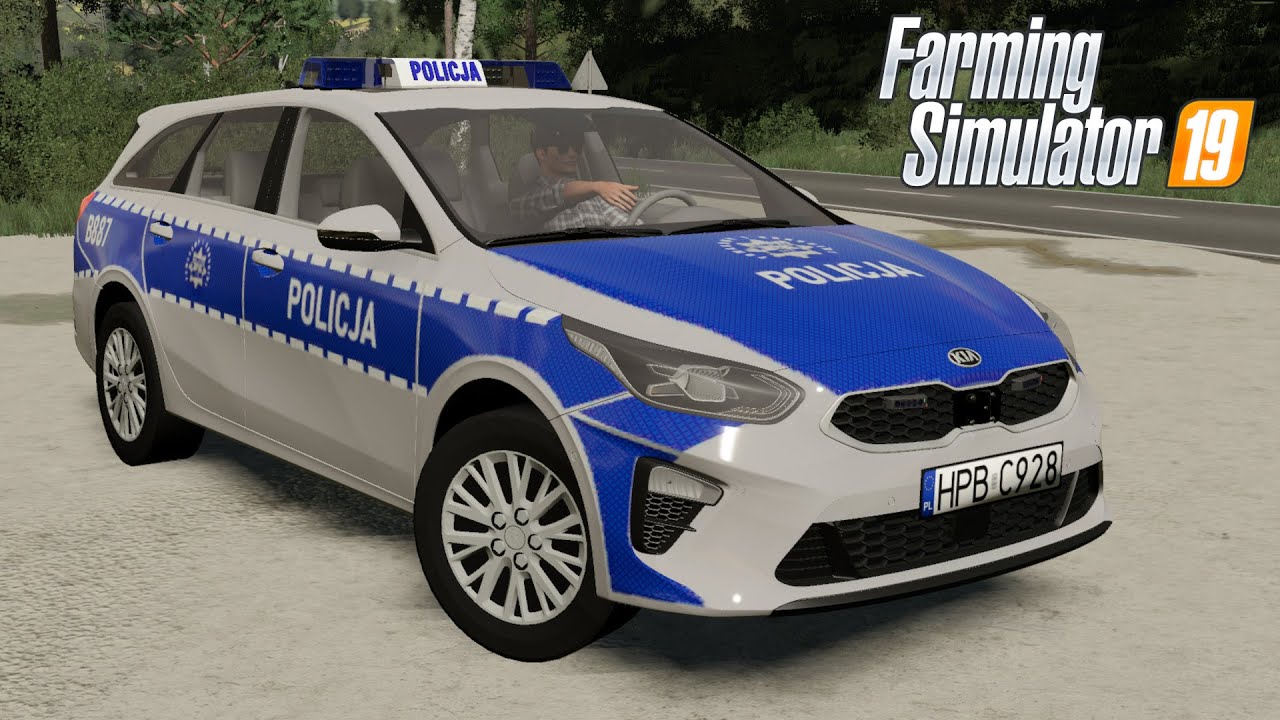 FS19 - Kia Cee'd SW Polish Police - Car mod for Farming Simulator 2019 ...