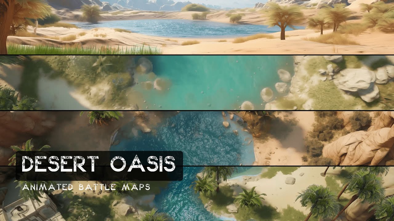 D&D | Desert Oasis Trailer | Animated Battle Maps - YouTube