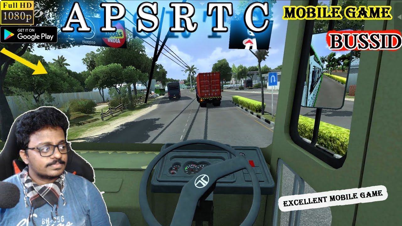 New Skin APSRTC Pallevelugu Bus in Bus Simulator Indonesia Gameplay ...