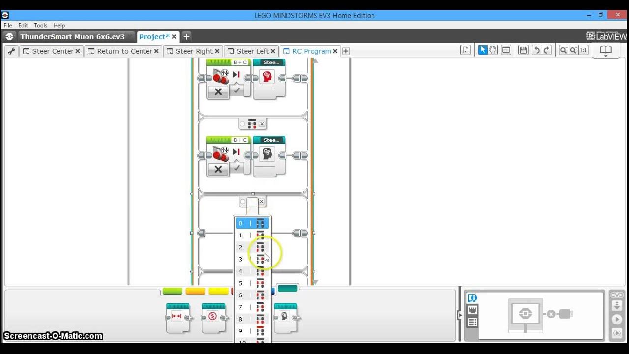 Car Steering System: Part 4 of 4: Implementing MyBlocks Into an RC Program: EV3 Programming ...