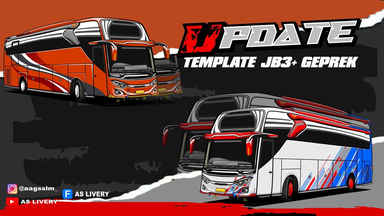 Update..!!! || 3D Efek Vector Jetbus 3+ Geprek - YouTube