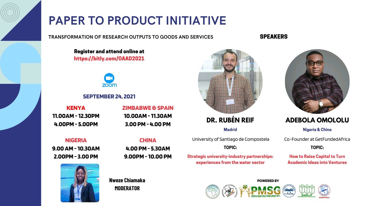 PAPER TO PRODUCT INITIATIVE : Transformation of research outputs to ...