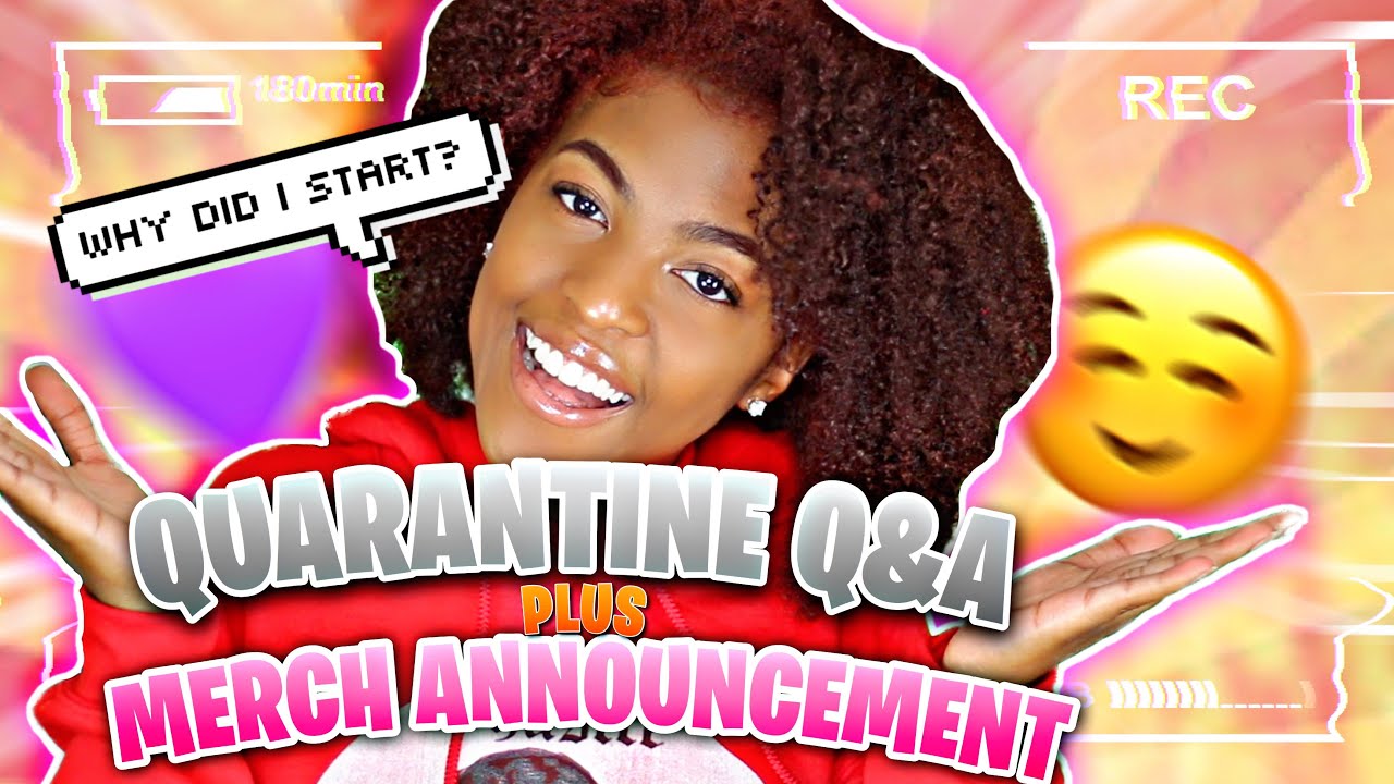 QUARANTINE Q&A + MERCH ANNOUCEMENT!! l Monique Reid - YouTube