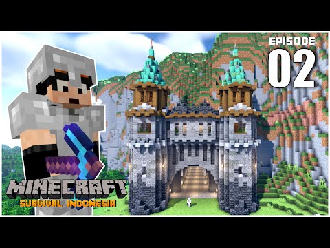 Membangun Pintu Gerbang Kerajaan - Minecraft Survival Indonesia (Ep.2)