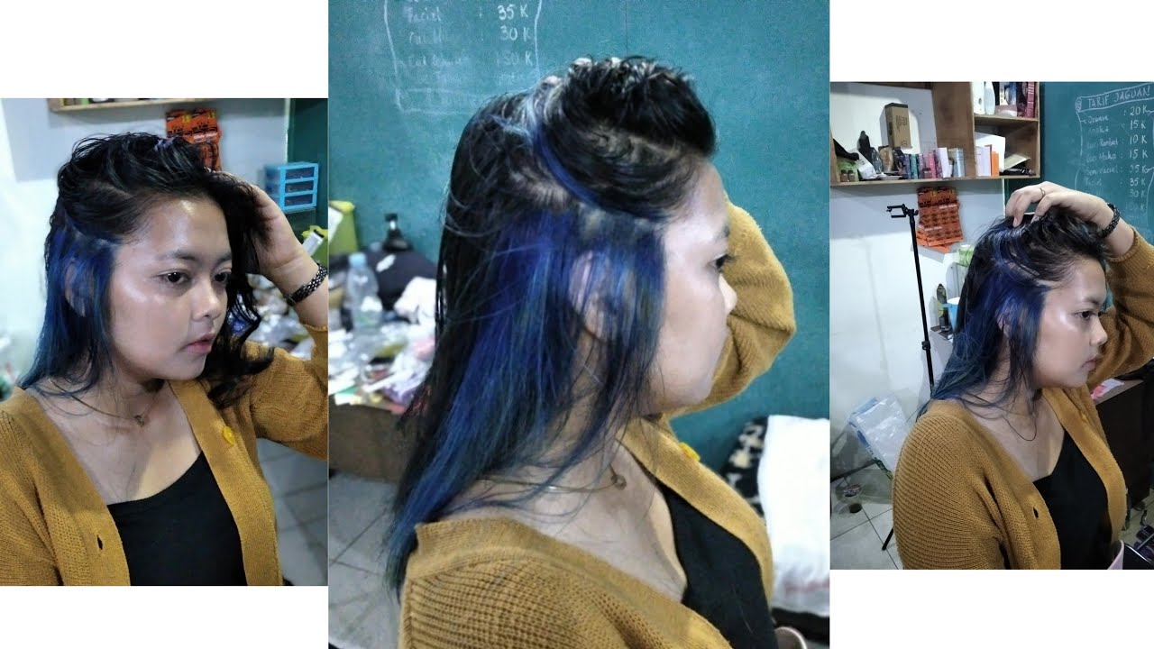 perdana warnain rambut di barbershop - YouTube