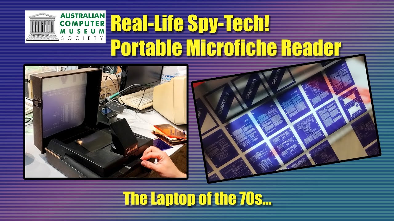 Portable Microfiche Reader at the Australian Computer Museum - YouTube
