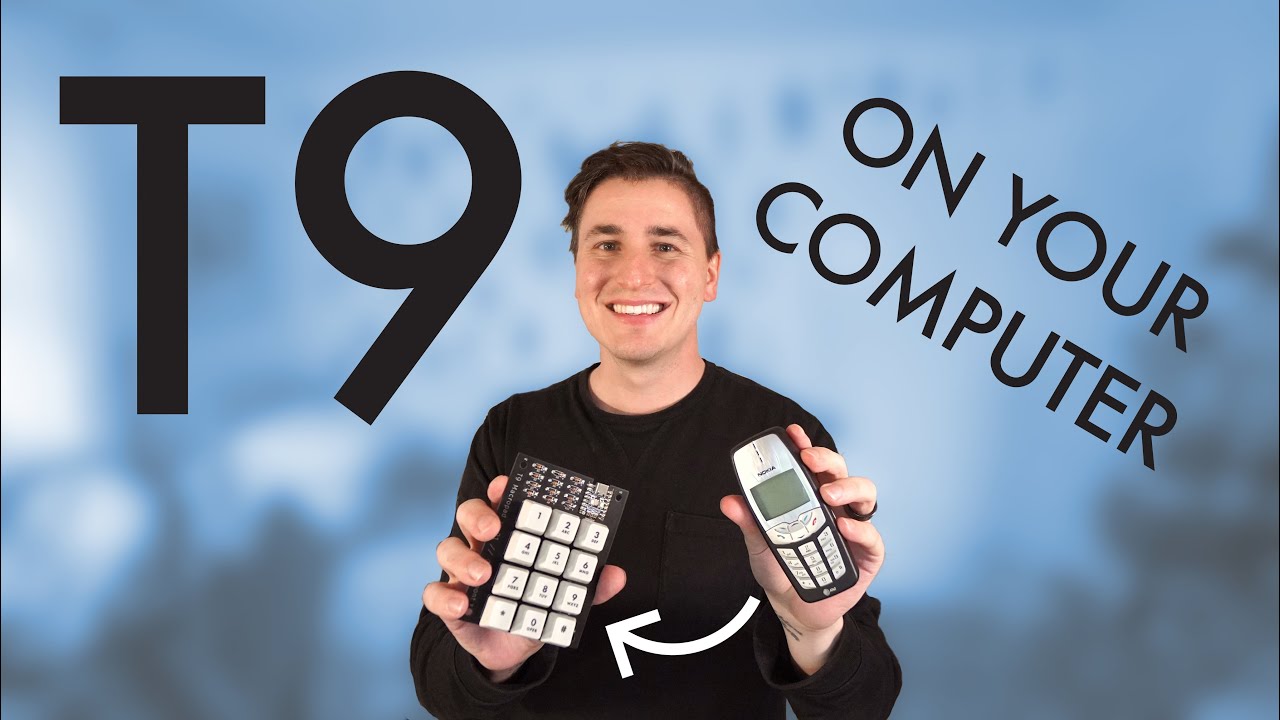 Fast, One-Handed Typing With A Hardware T9 Keyboard - YouTube