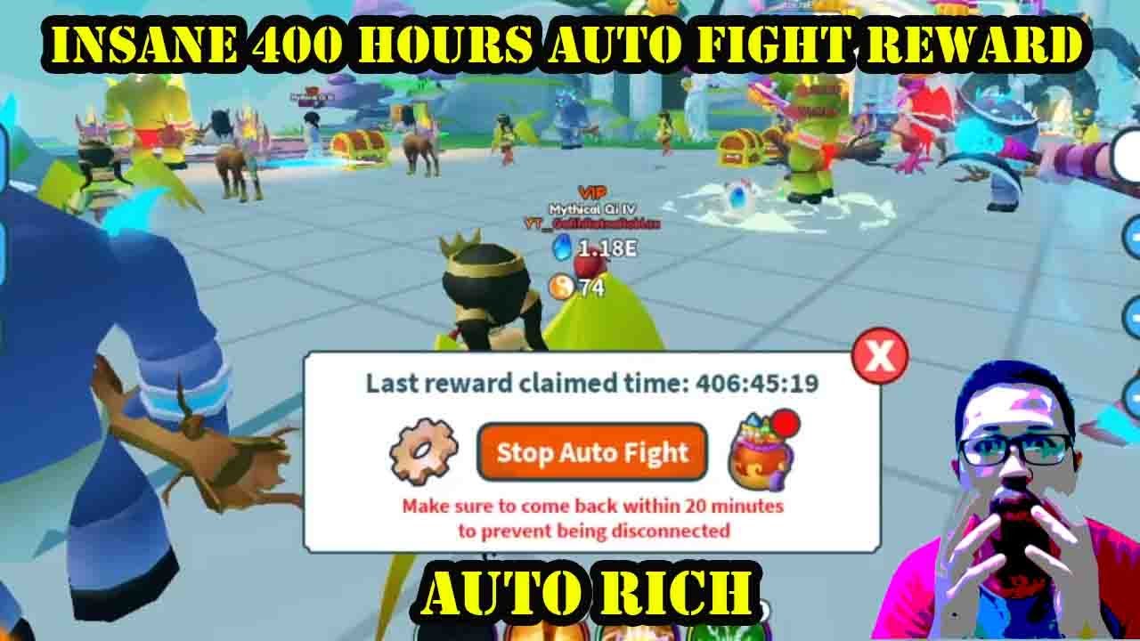 INSANE 400 Hours Auto Fight Reward - AUTO RICH - Weapon Fighting ...