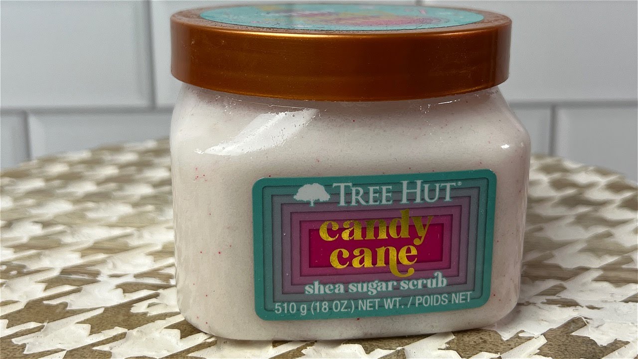 Tree Hut Holiday Shea Sugar Scrub - Candy Cane - YouTube