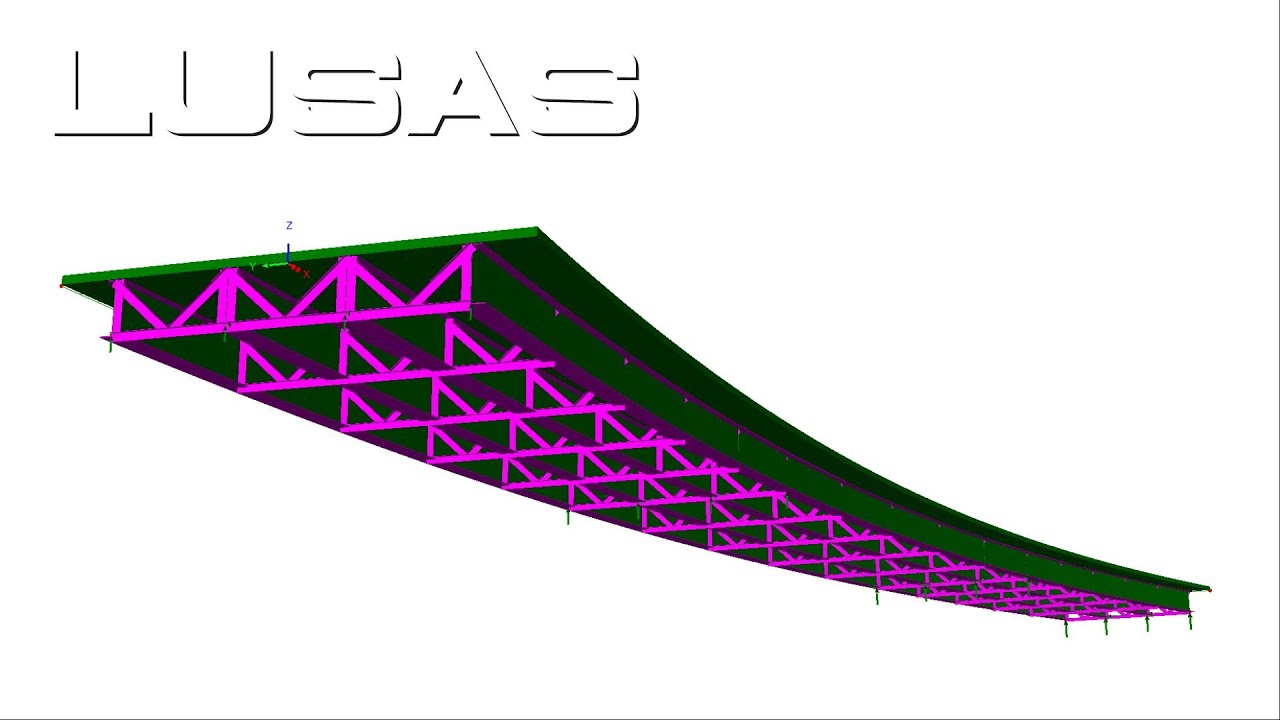 Quick and easy modelling of steel composite bridges using LUSAS - YouTube