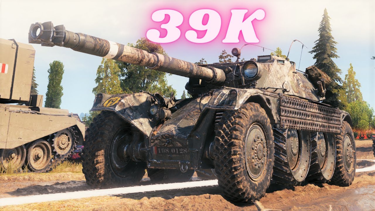 Panhard EBR 105 20K Spot Damage & T-100 LT 19K World of Tanks , WoT ...