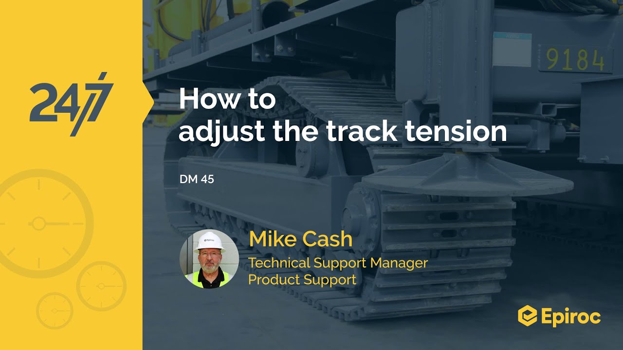 How to adjust track tension | DM 45 - YouTube