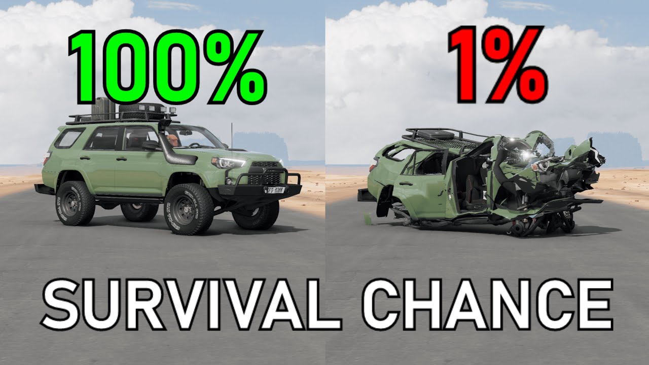 Realistic Survival Chance Crashes #63 (With Dummies) | BeamNG.drive ...