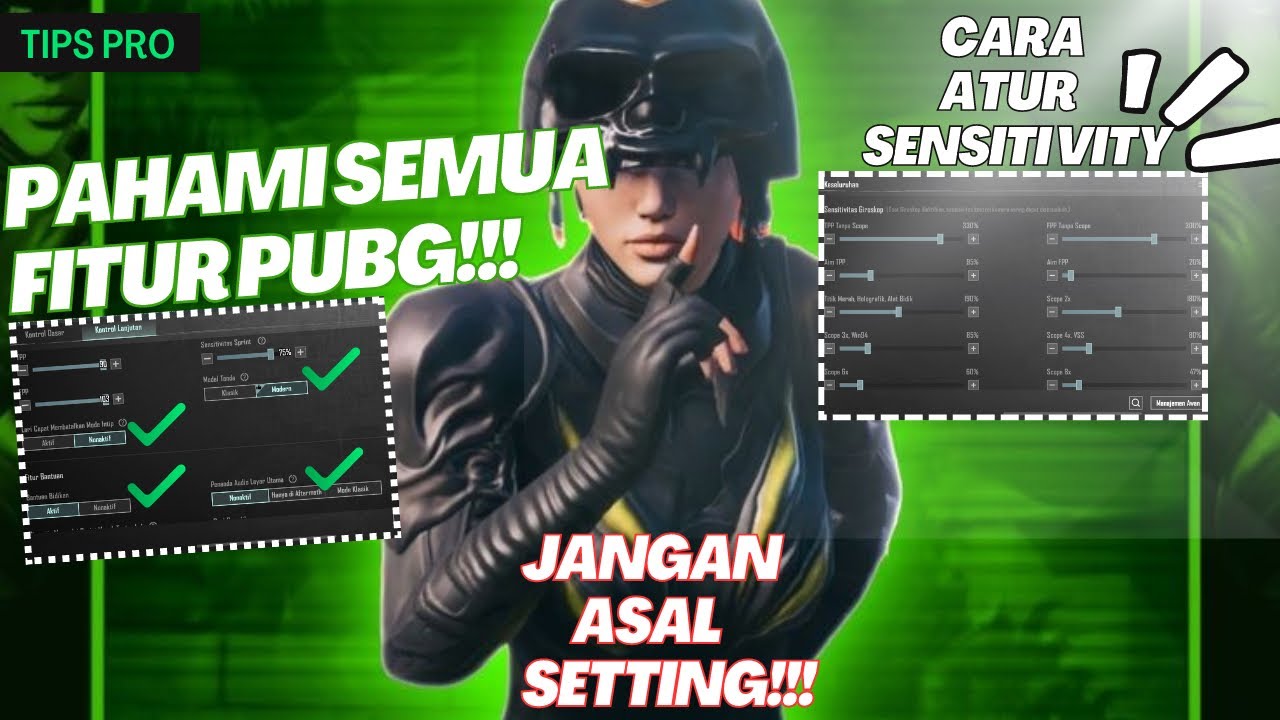 JANGAN ASAL SETTING‼️GINI CARA ATUR SENSITIVITY TERBAIK ||BASIC SETTING|| PUBG MOBILE ,BGMI ...