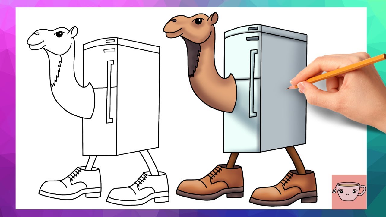 How To Draw Frigo Camelo | Italian Brainrot Animal | Drawing Tutorial ...