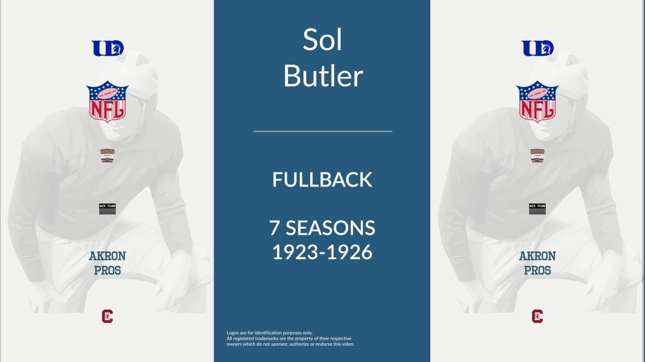 Sol Butler: Football Fullback, Halfback, and Quarterback - YouTube