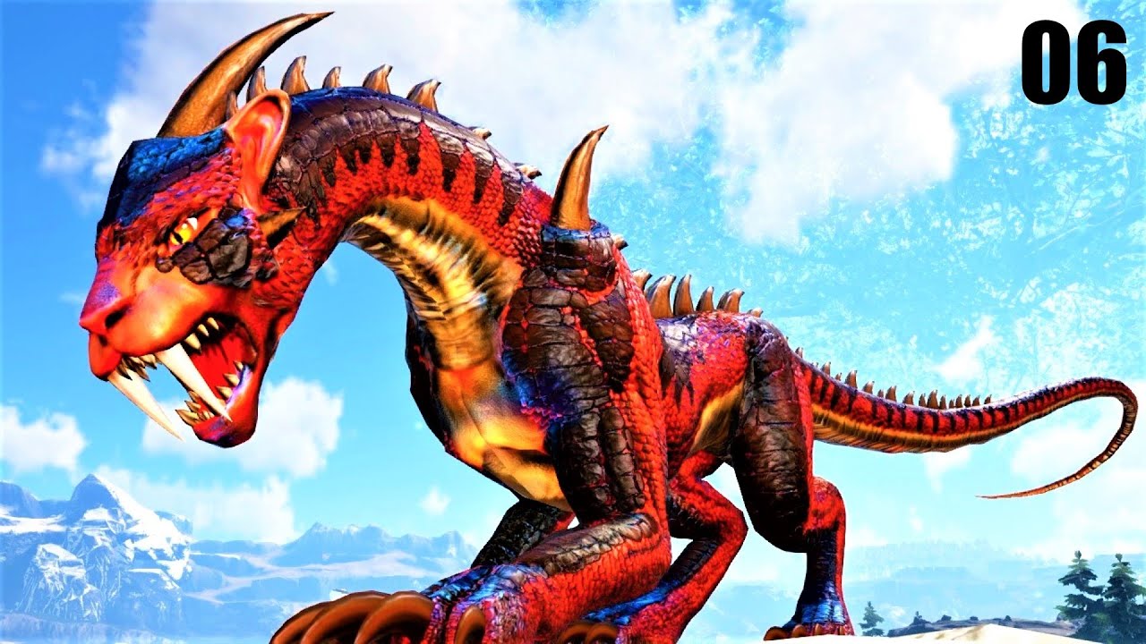 DRAGON TIGER HYBRID DRIGER! (FJORDUR MEGA MYTH MODDED) ARK SURVIVAL ...