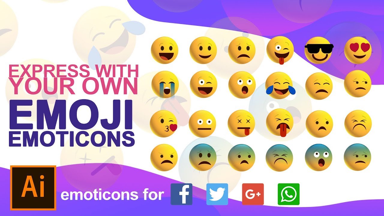 How to Create icons (Emoticons) for mobile apps : facebook, whats app ...