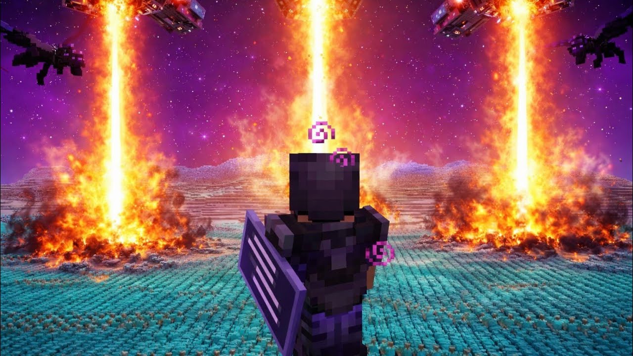 SOLO Orbital Strike Cannon User VS 500 Minecraft Players - YouTube